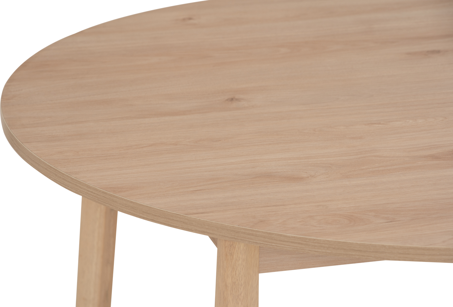 Sergio Round Dining Table 1m - Milk Oak, Sergio by HipVan | HipVan
