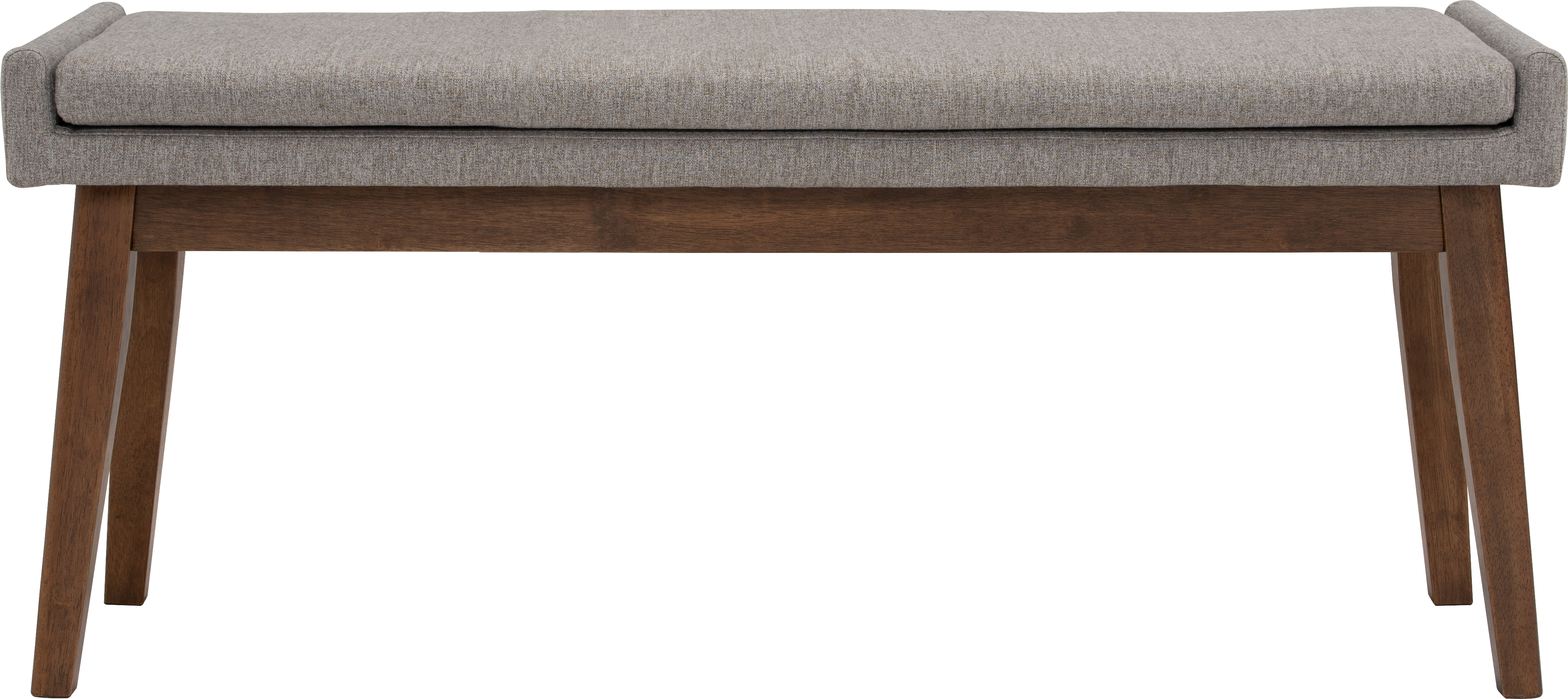Fabian Bench 1.1m - Cocoa, Dolphin Grey (Fabric), HV Modern Dining ...