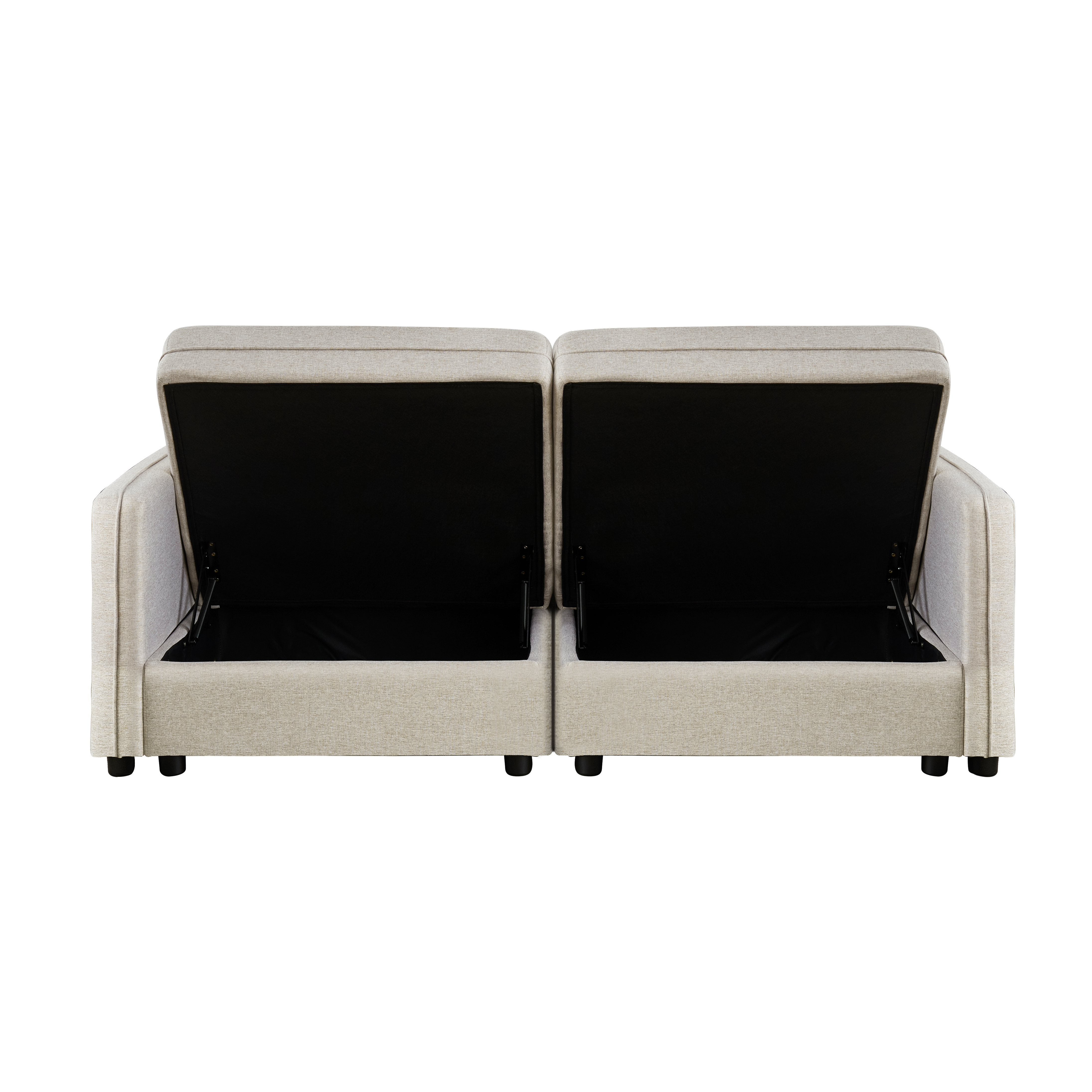 Cameron 3 Seater Storage Sofa - Sand (Fabric), Cameron by HipVan | HipVan