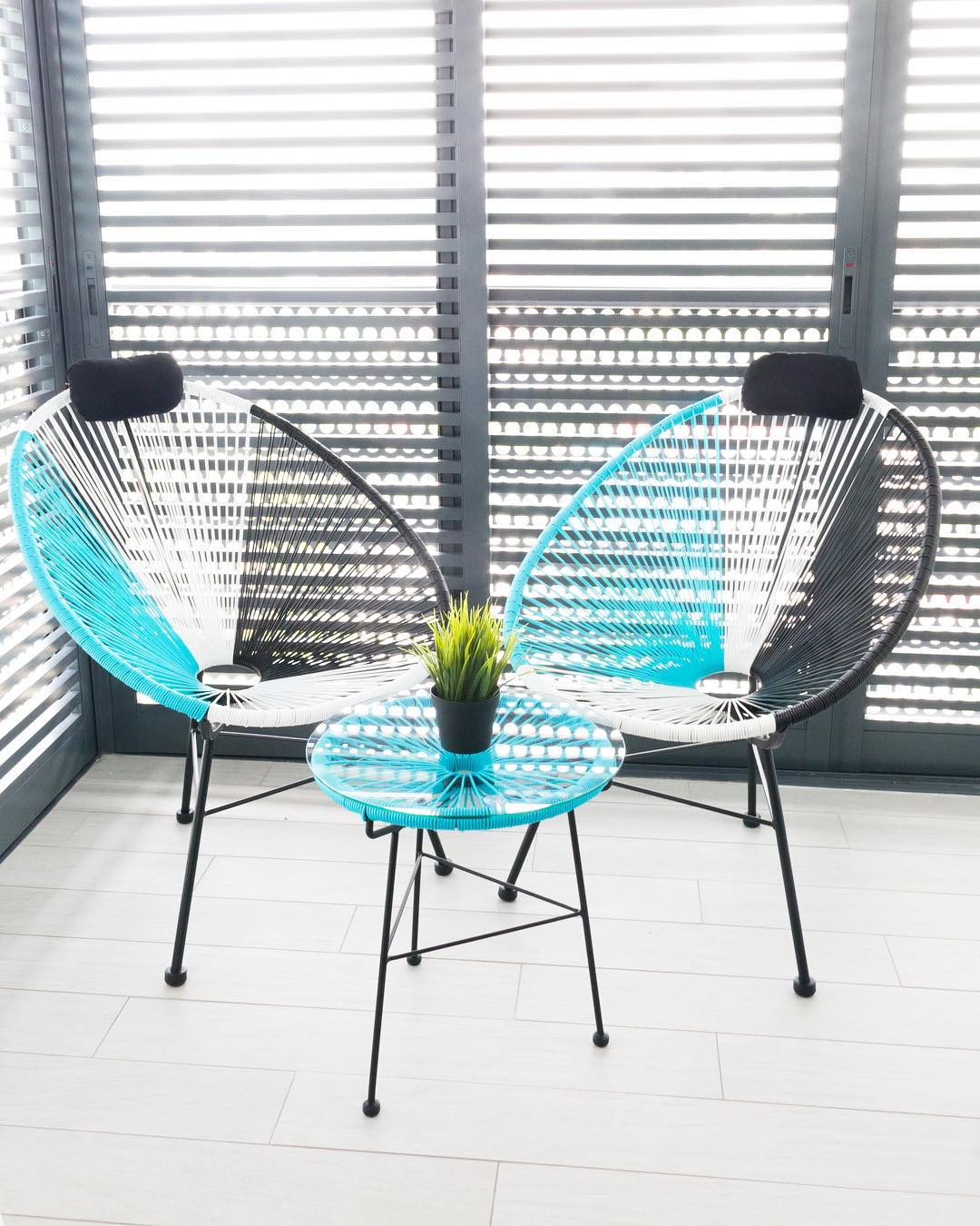 Acapulco Side Table - Black, Acapulco | HipVan