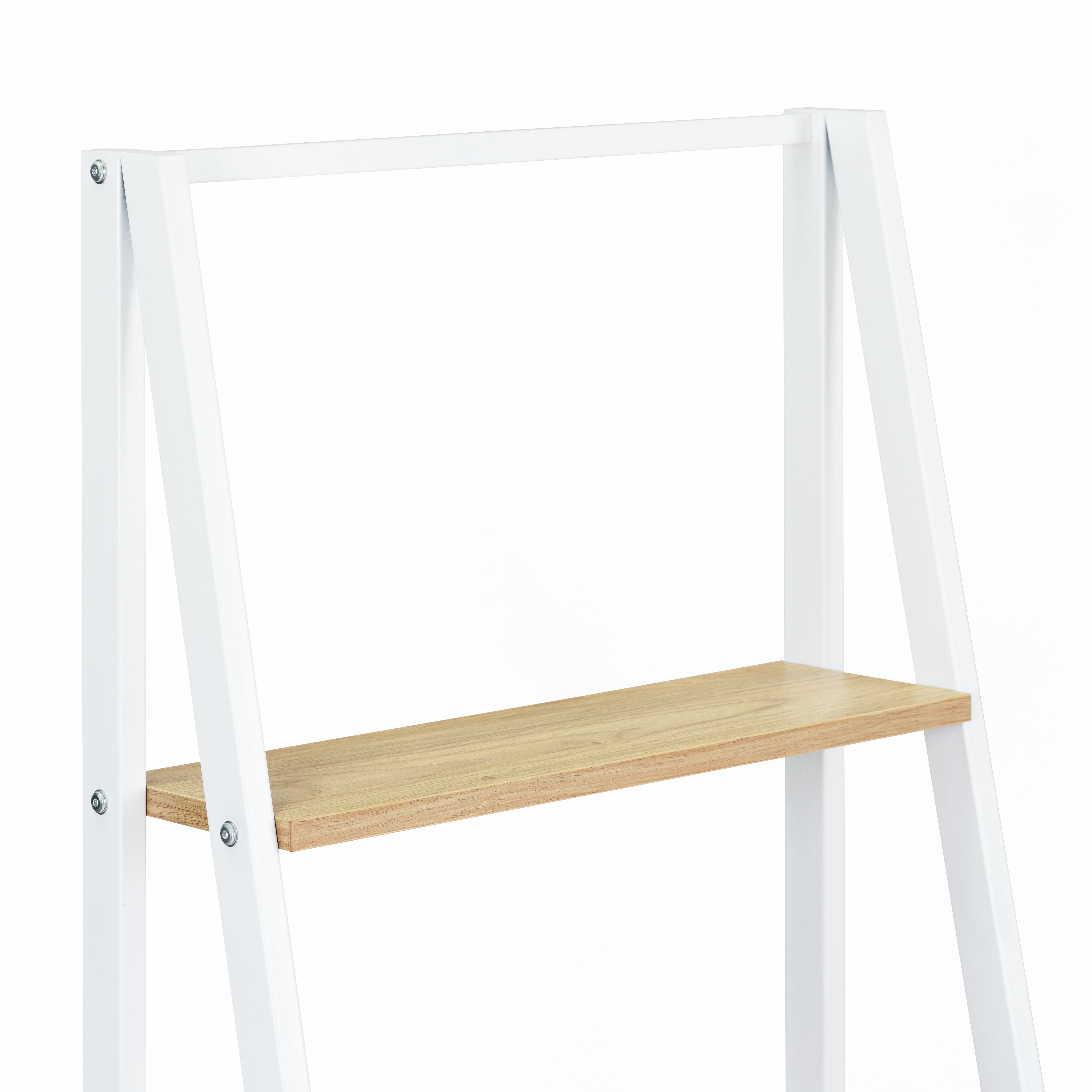 Luca Medium Shelf - White, Oak, Luca by HipVan | HipVan