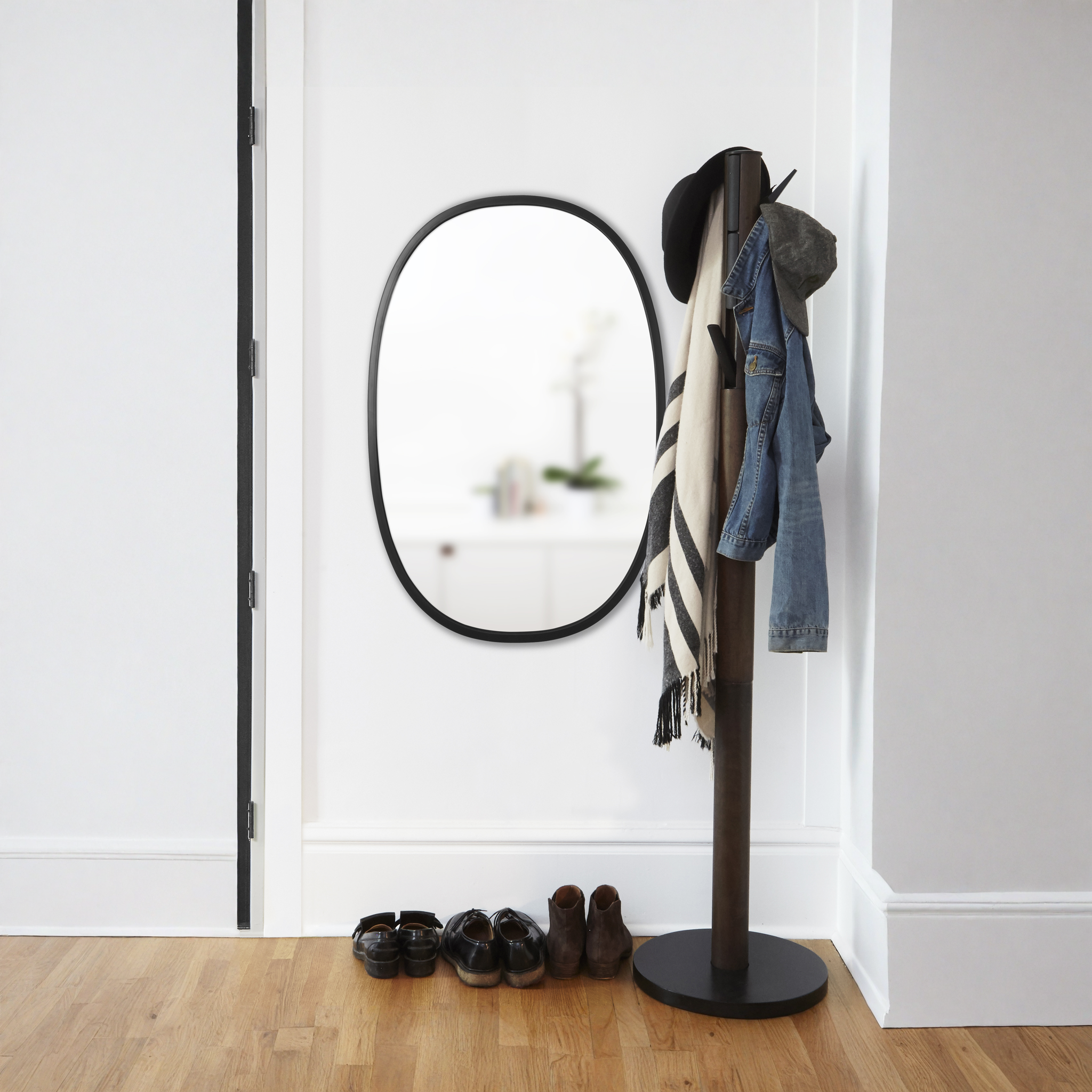 Flapper Coat Rack - Black, Walnut, Umbra Home Accents | HipVan