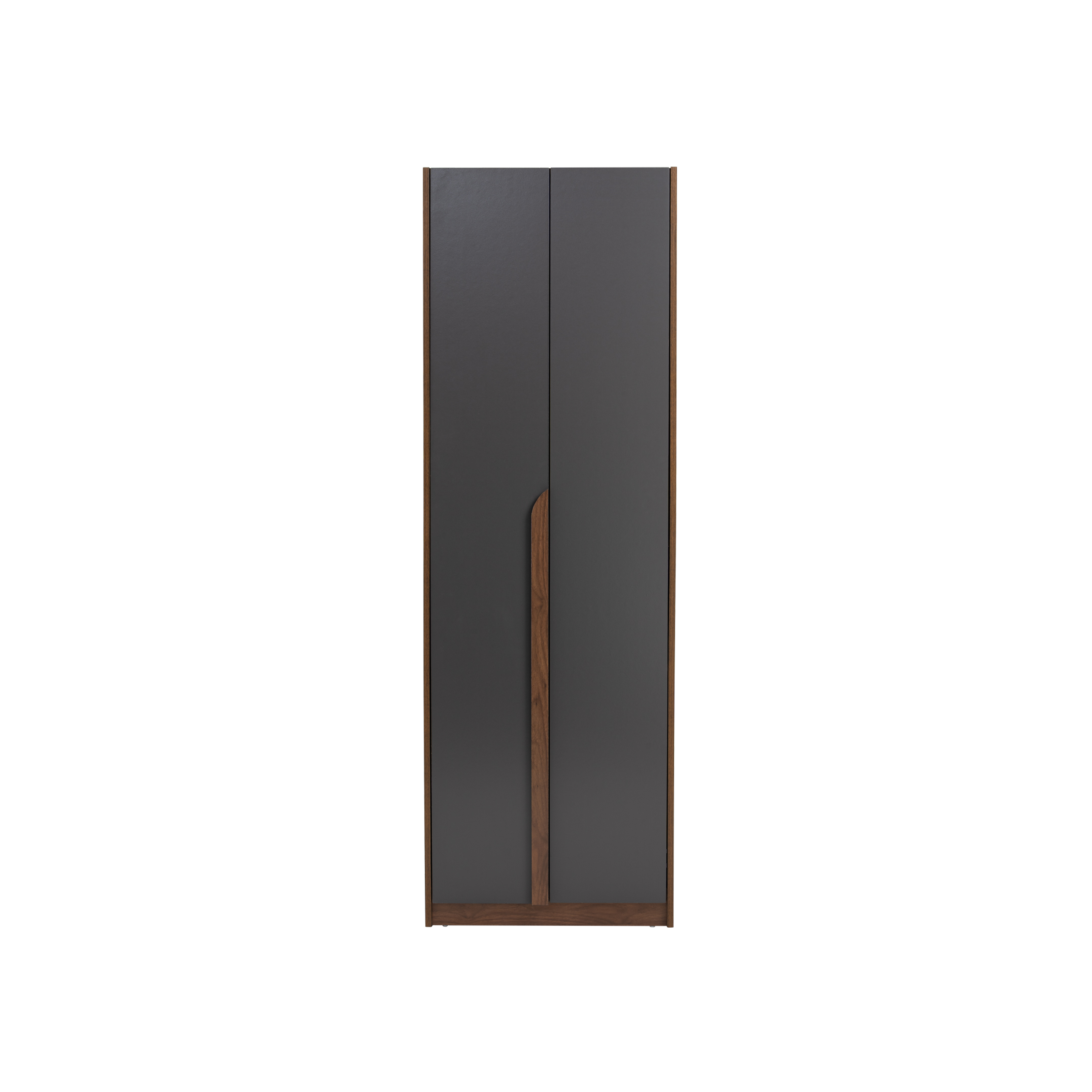 Miah 2 Door Wardrobe - Walnut, Grey, Miah by HipVan | HipVan