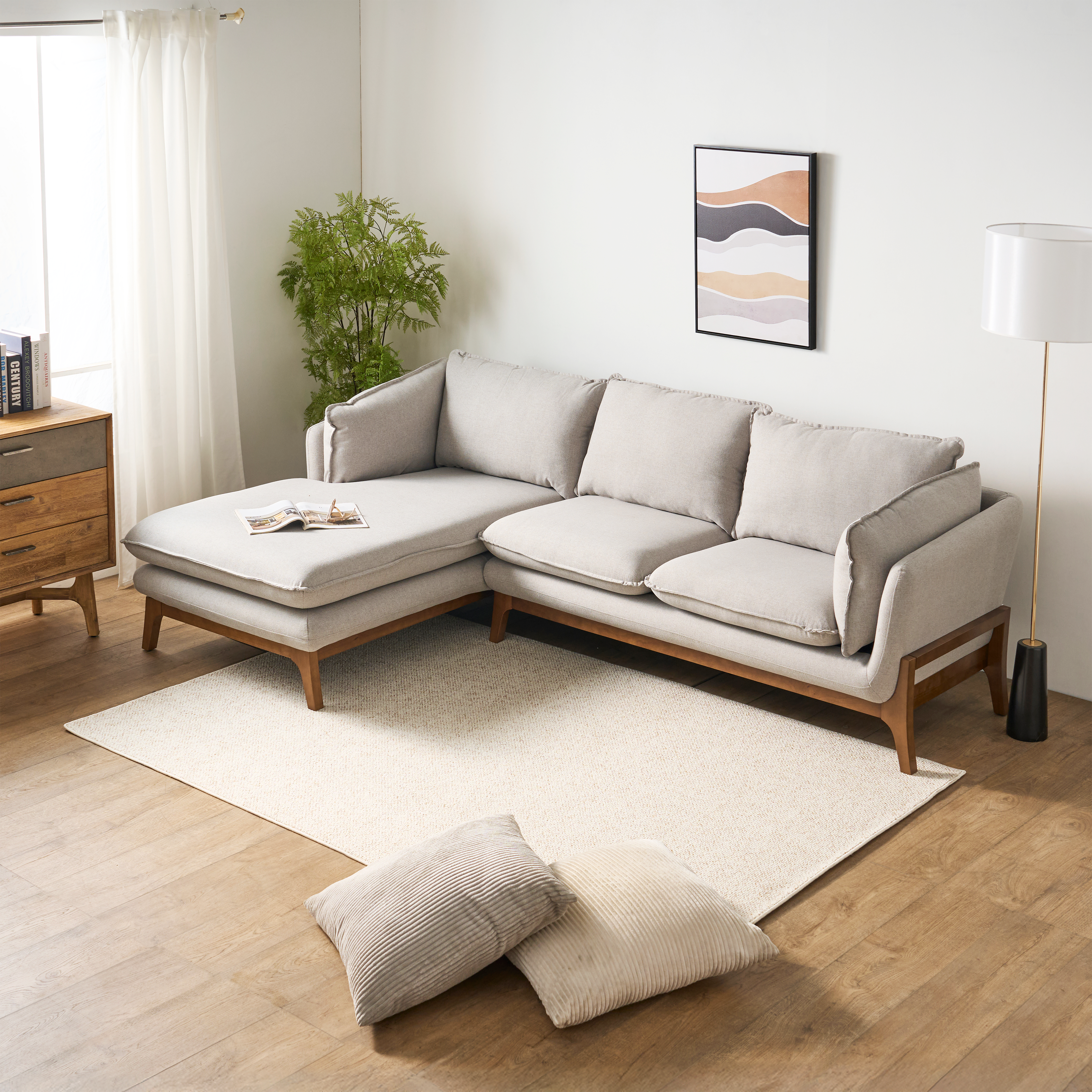 Tate L-Shaped Sofa - Slate, Tate by HipVan | HipVan