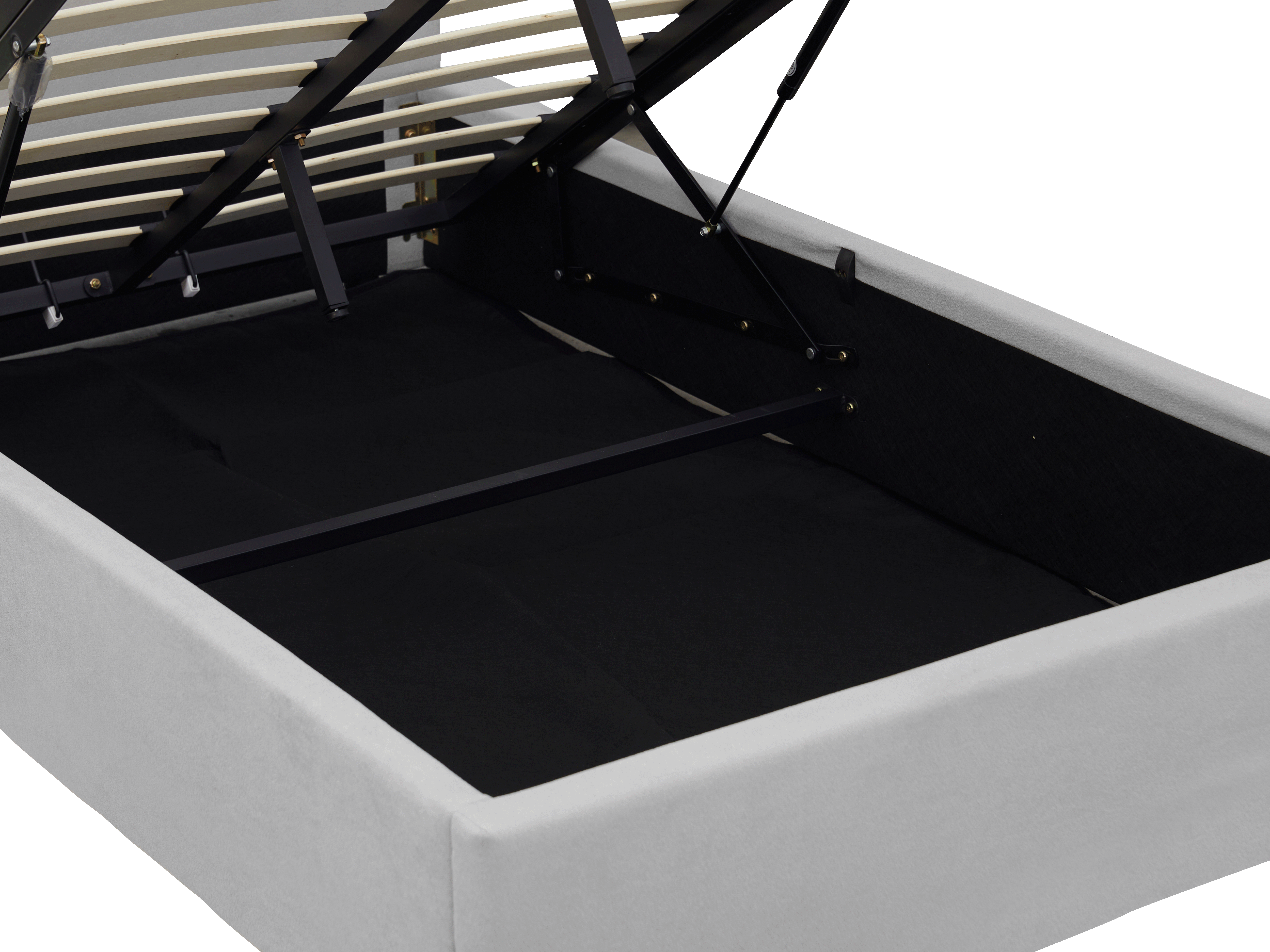 Aspen Super Single Storage Bed - Ice Grey, HV Modern Beds & Bedroom ...