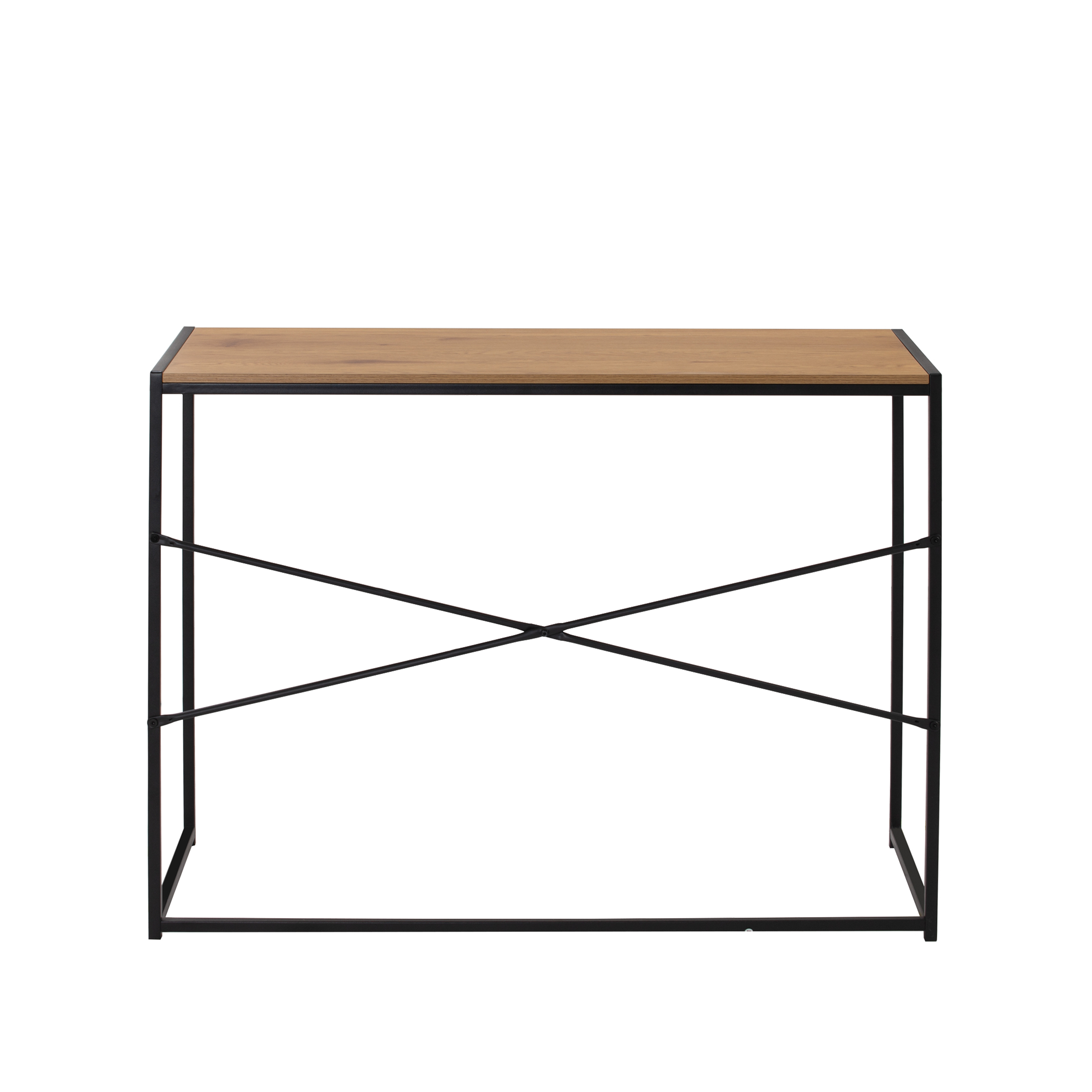 Bradford Study Console Table 1m - Black, Oak, Stockholm by HipVan | HipVan