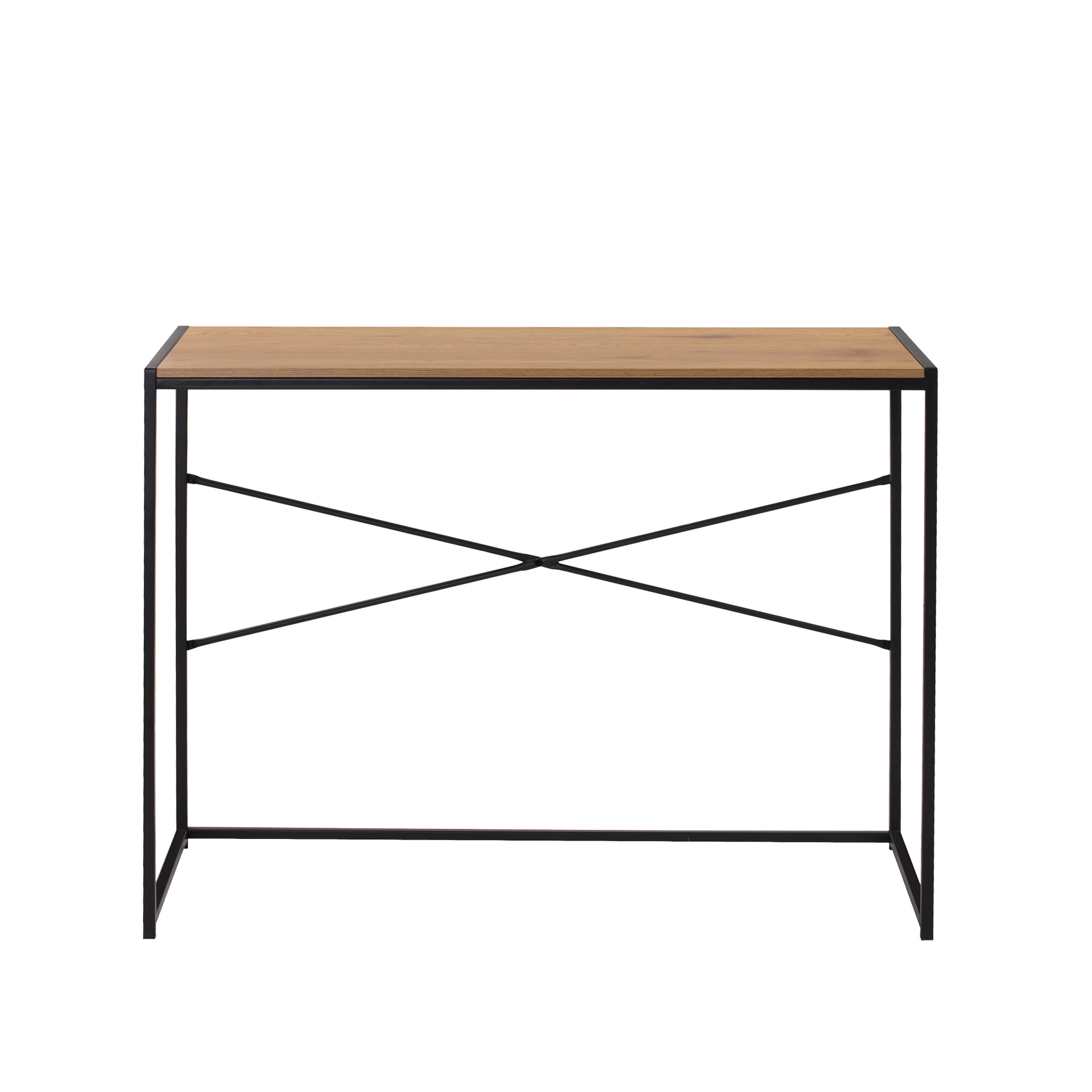 Bradford Study Console Table 1m - Black, Oak, Stockholm by HipVan | HipVan