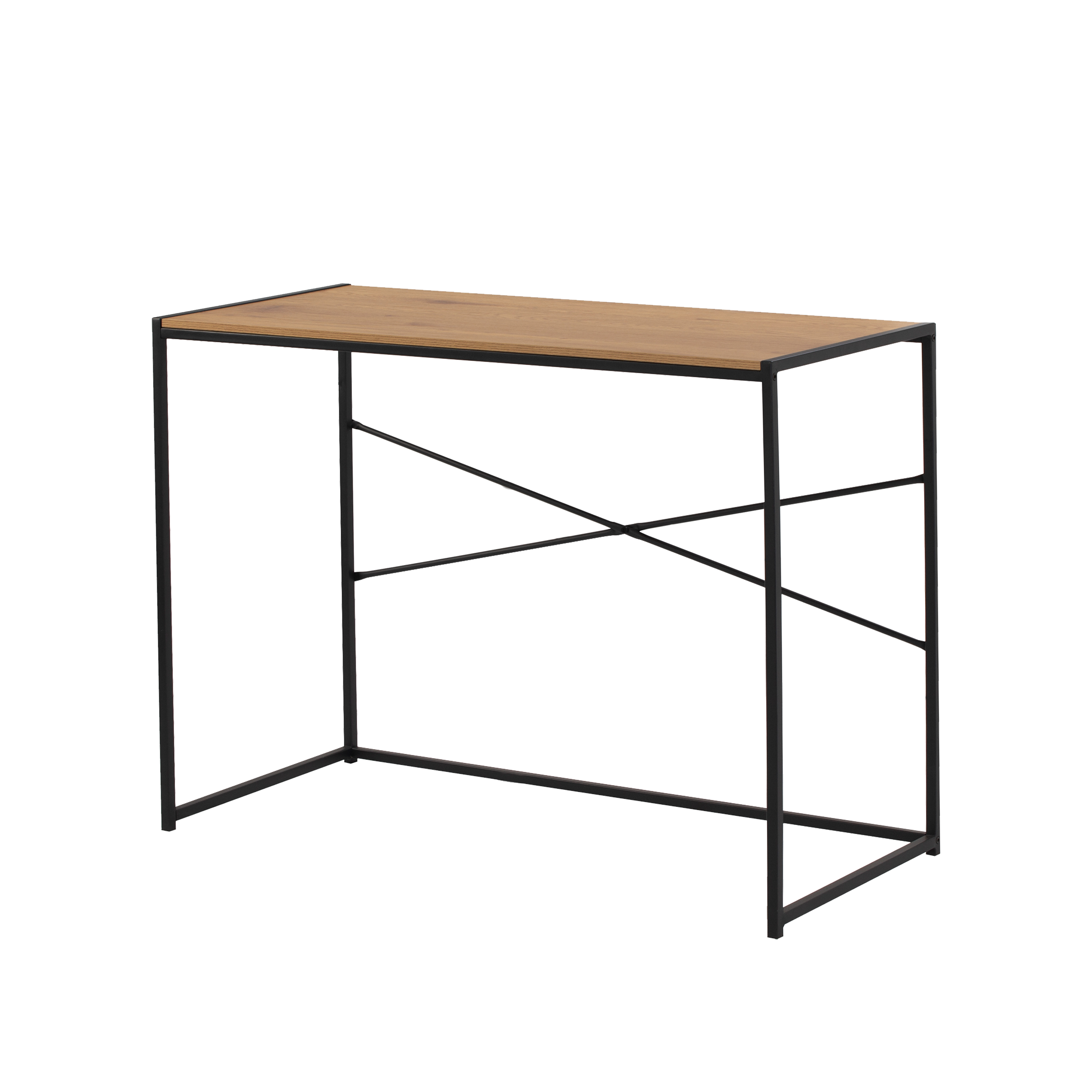 Bradford Study Console Table 1m - Black, Oak, Stockholm by HipVan | HipVan