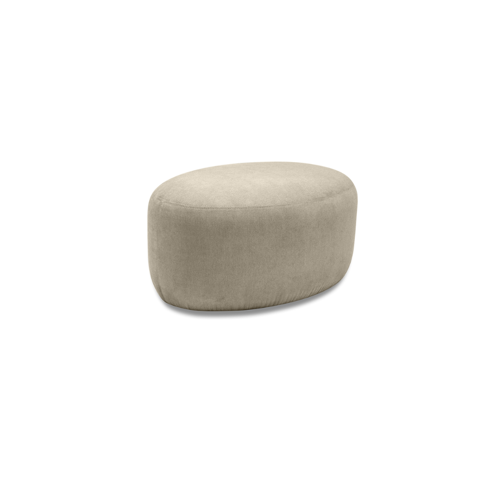 Pebble Ottoman - Ivory (2 Sizes), Only Zest | HipVan