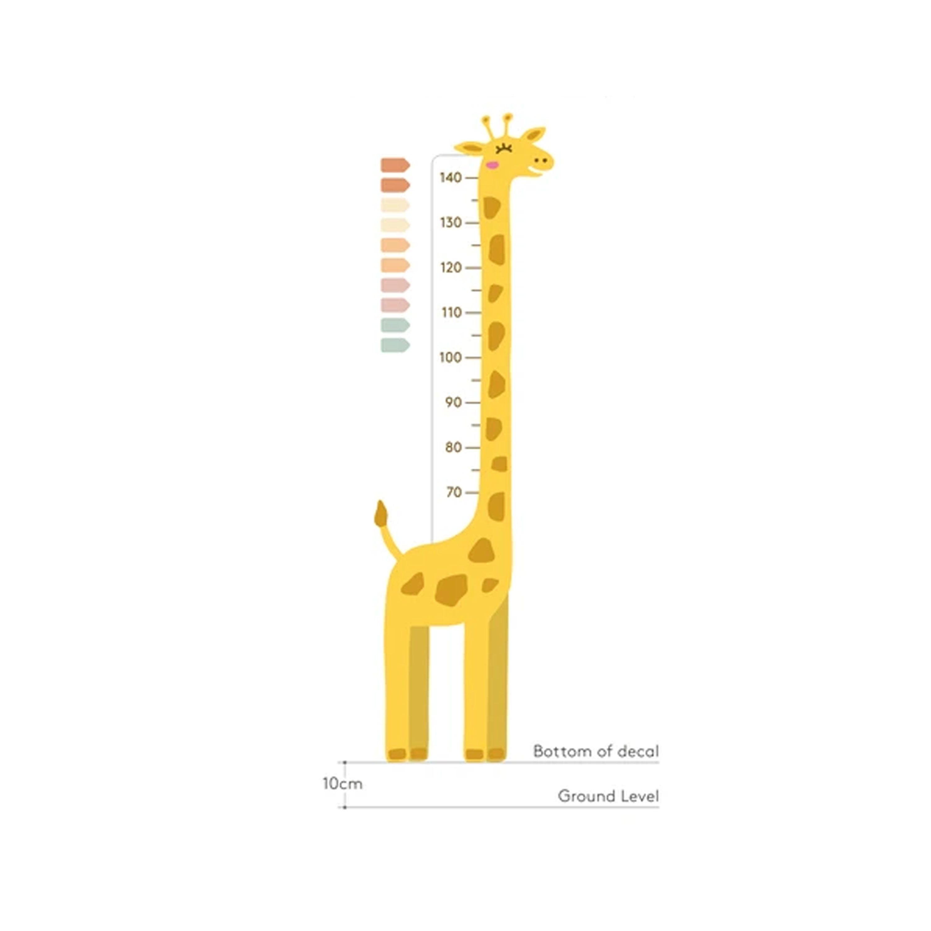 Urban Li'l Giraffe Height Chart Fabric Decal, Urban Li'l | HipVan
