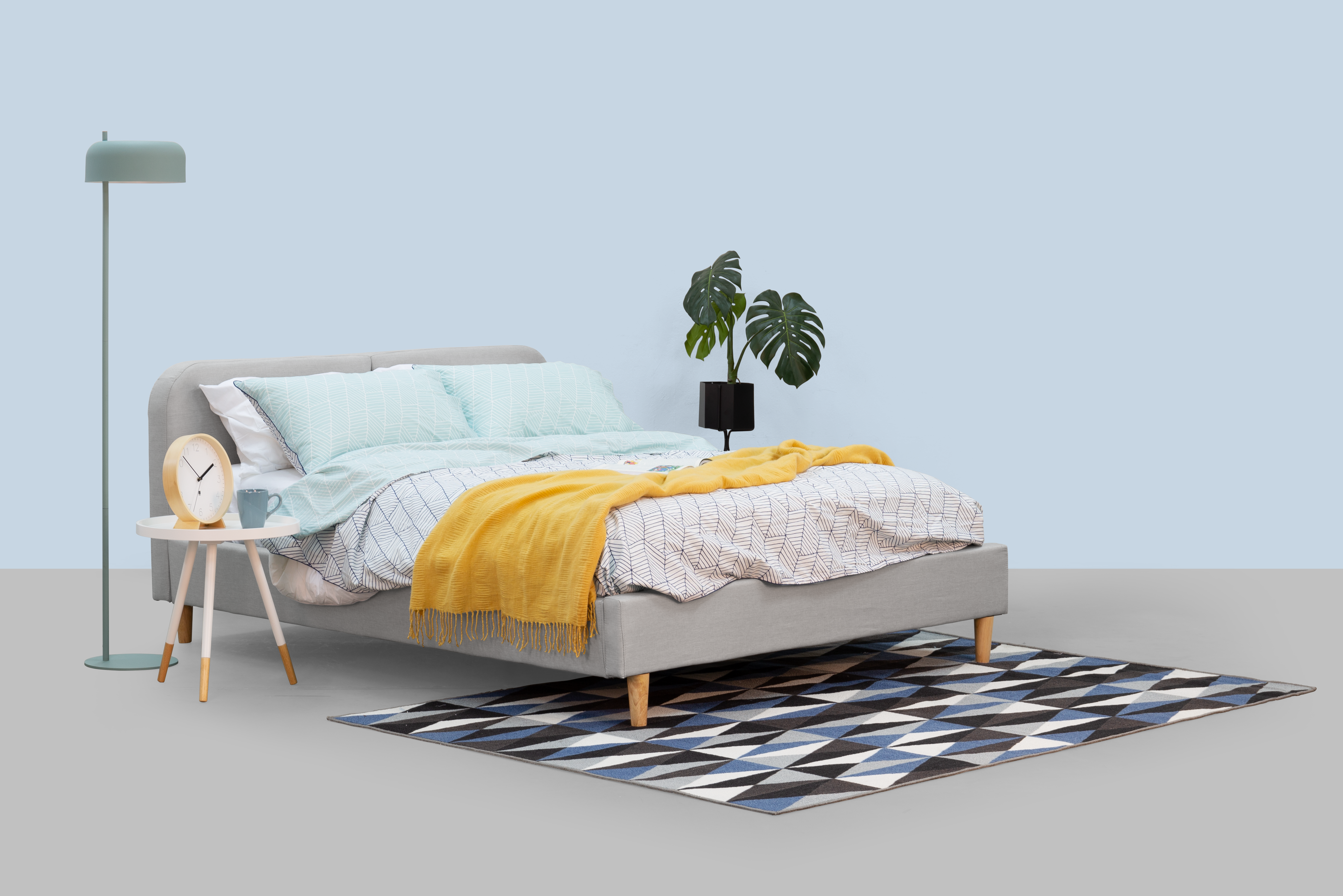 Nolan Single Bed - Silver Fox, HV Basic Beds & Bedroom Storage | HipVan