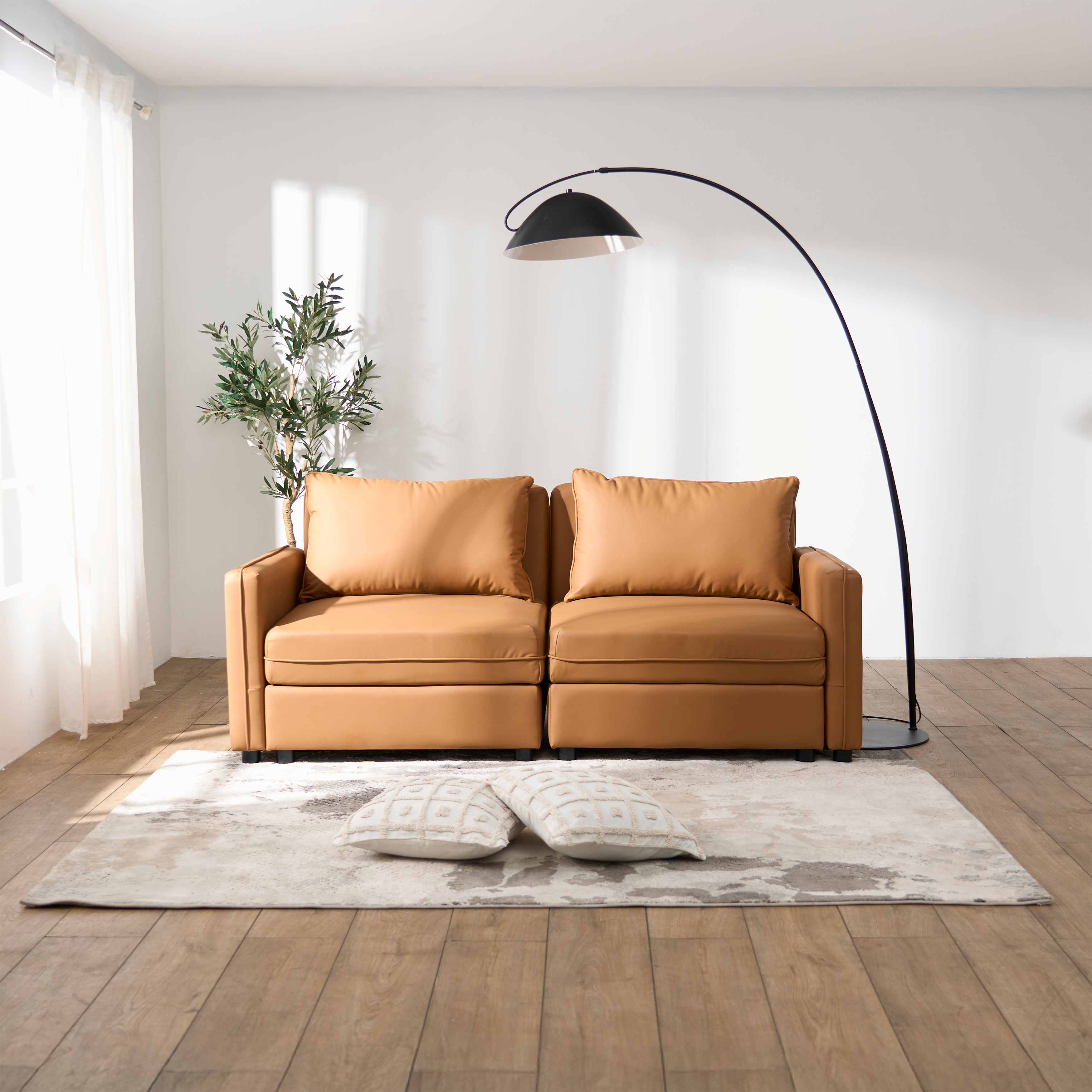 Cameron 3 Seater Storage Sofa - Tan (Pet Friendly), Cameron by HipVan | HipVan