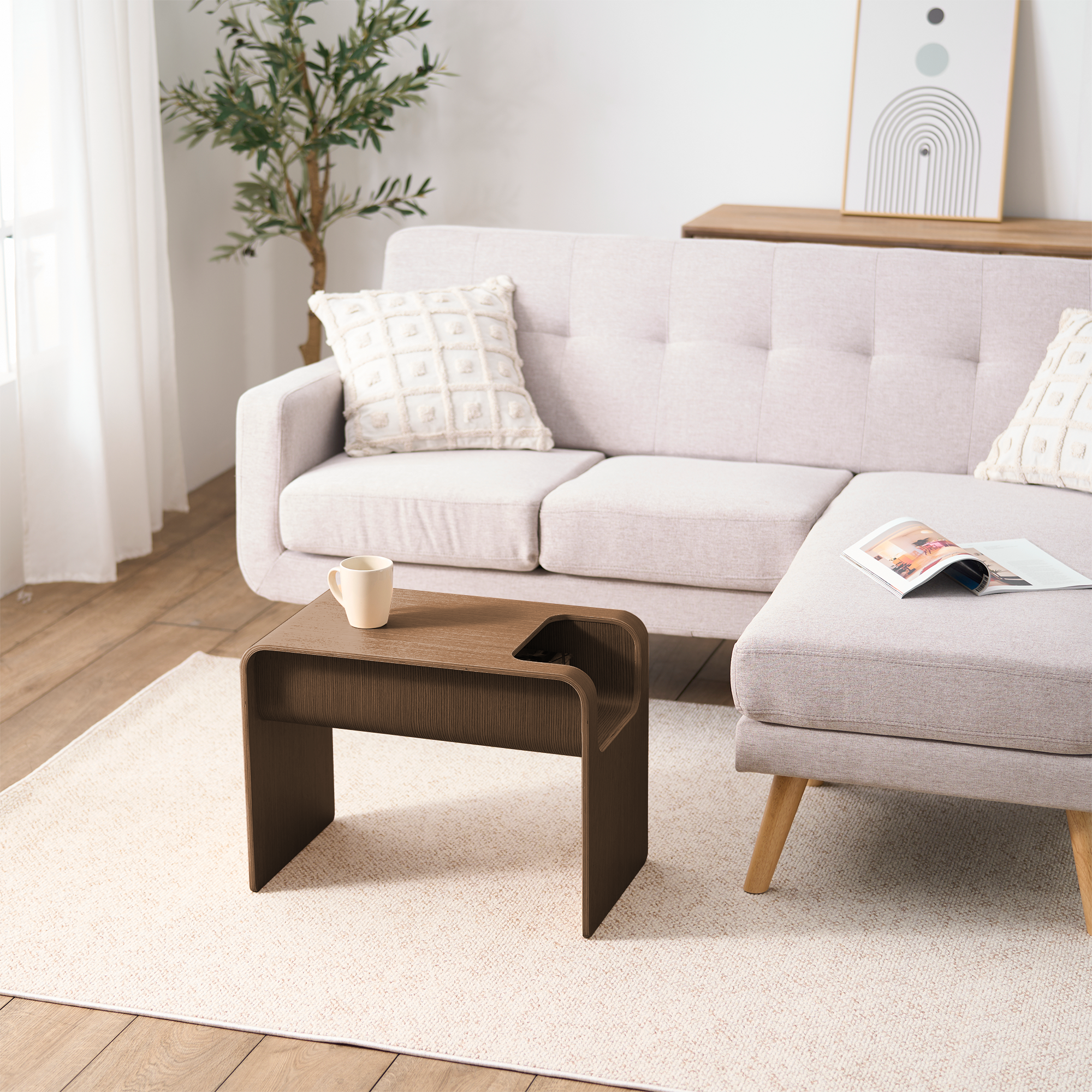 Jude Reversible Coffee / Side Table - Walnut, Slim Side Tables by ...