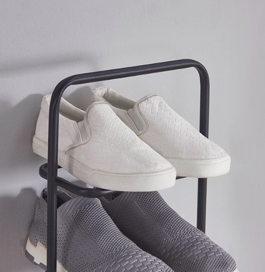 Chester Shoe Rack - Black, Walnut, Storage Essentials by HipVan | HipVan