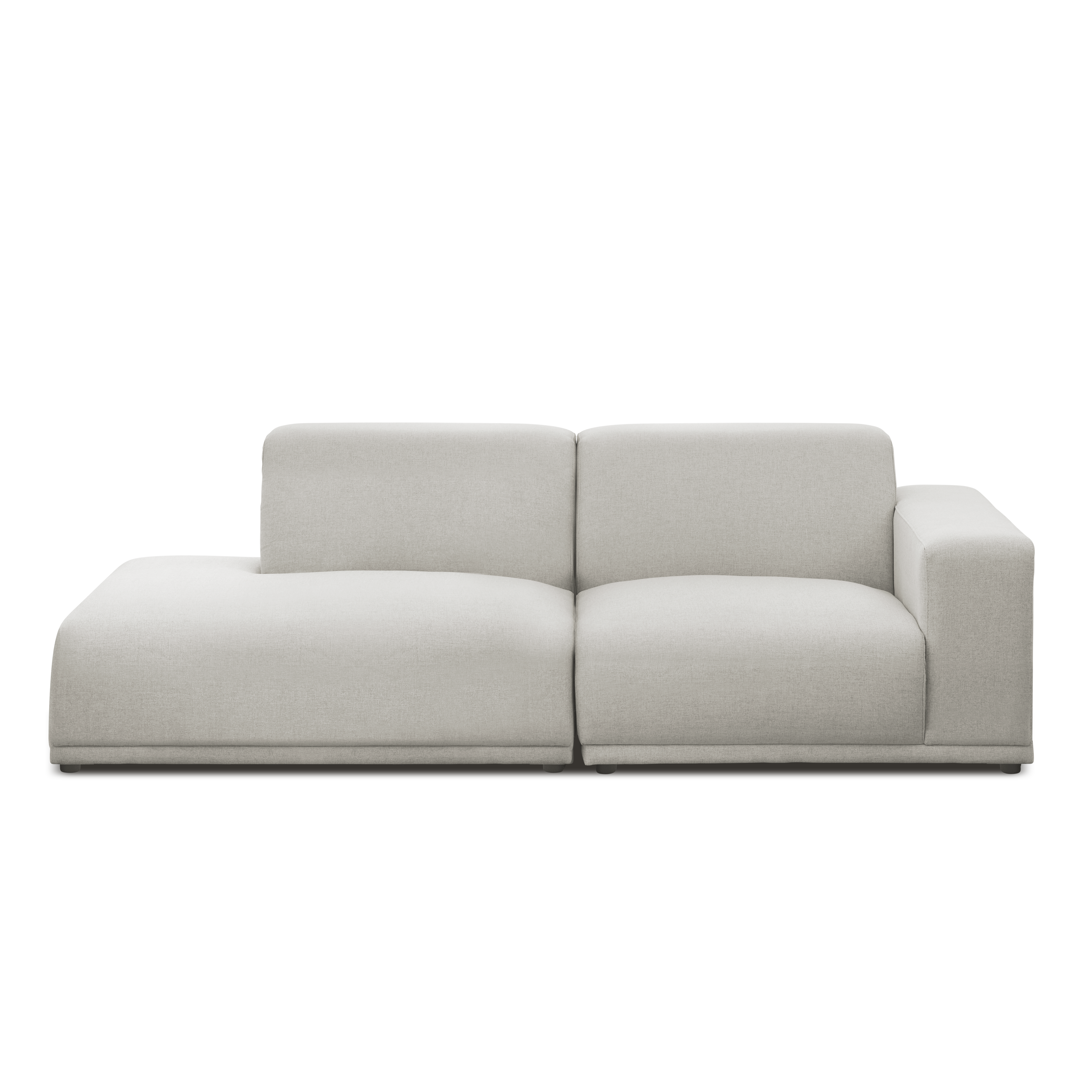 Milan 3 Seater Extended Sofa - Ivory (Fabric), Milan by HipVan | View ...