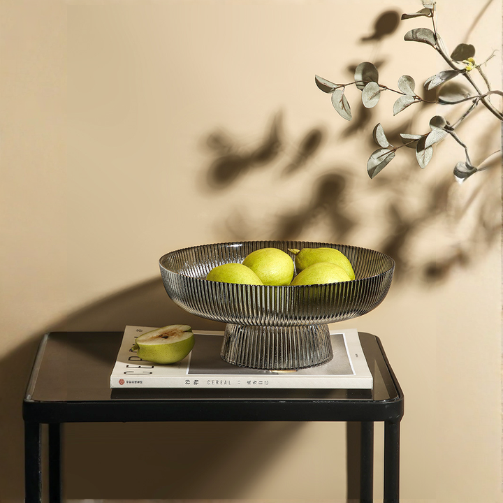 Reagan Glass Display Bowl - Grey - Large, Home Basics by HipVan | View ...