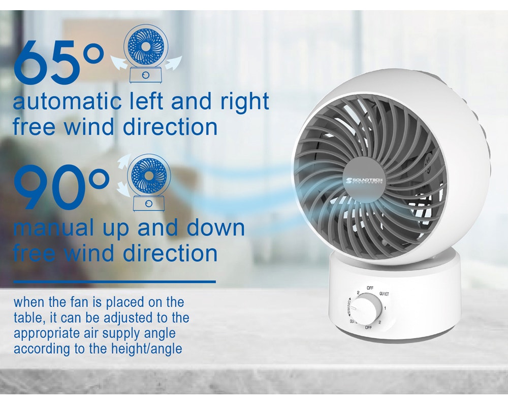 SOUNDTEOH 6 Inch Air Circulator Fan, SOUNDTEOH | HipVan