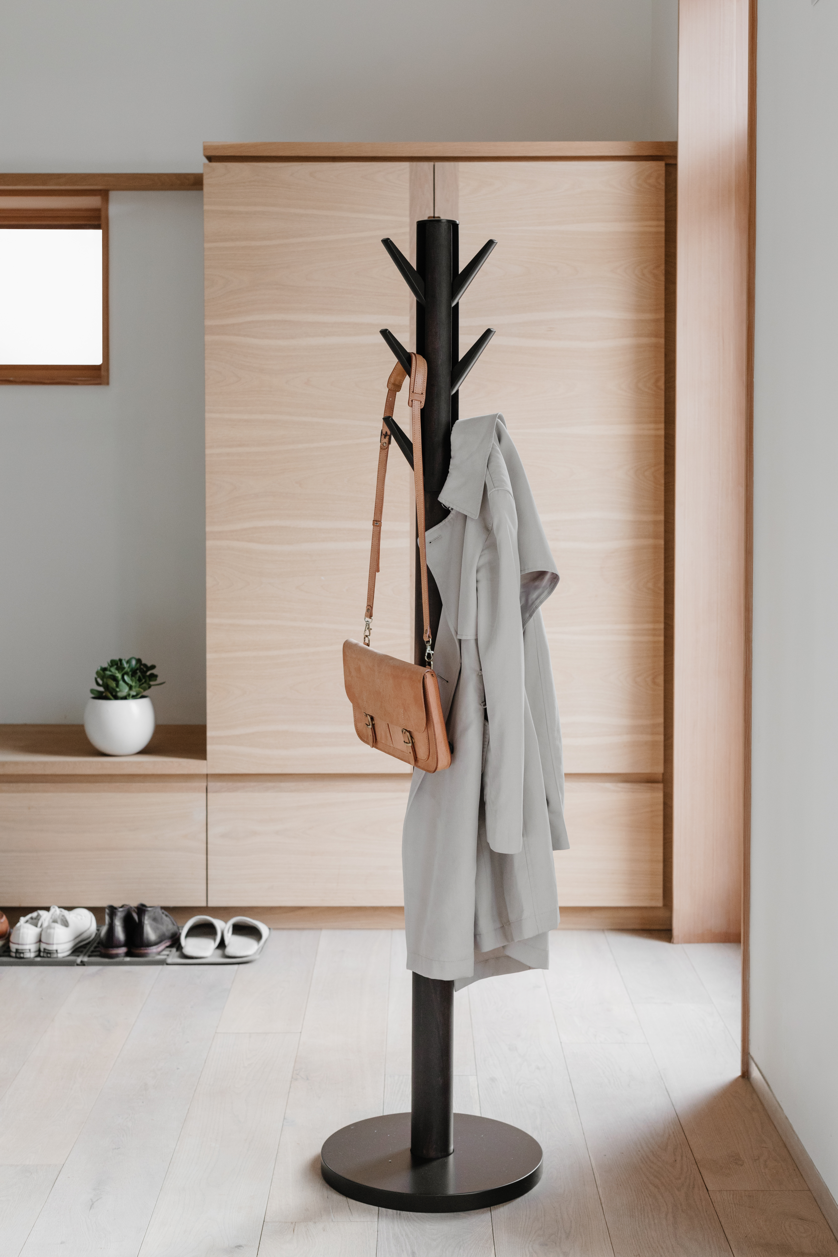Flapper Coat Rack - Black, Walnut, Umbra Home Accents | HipVan