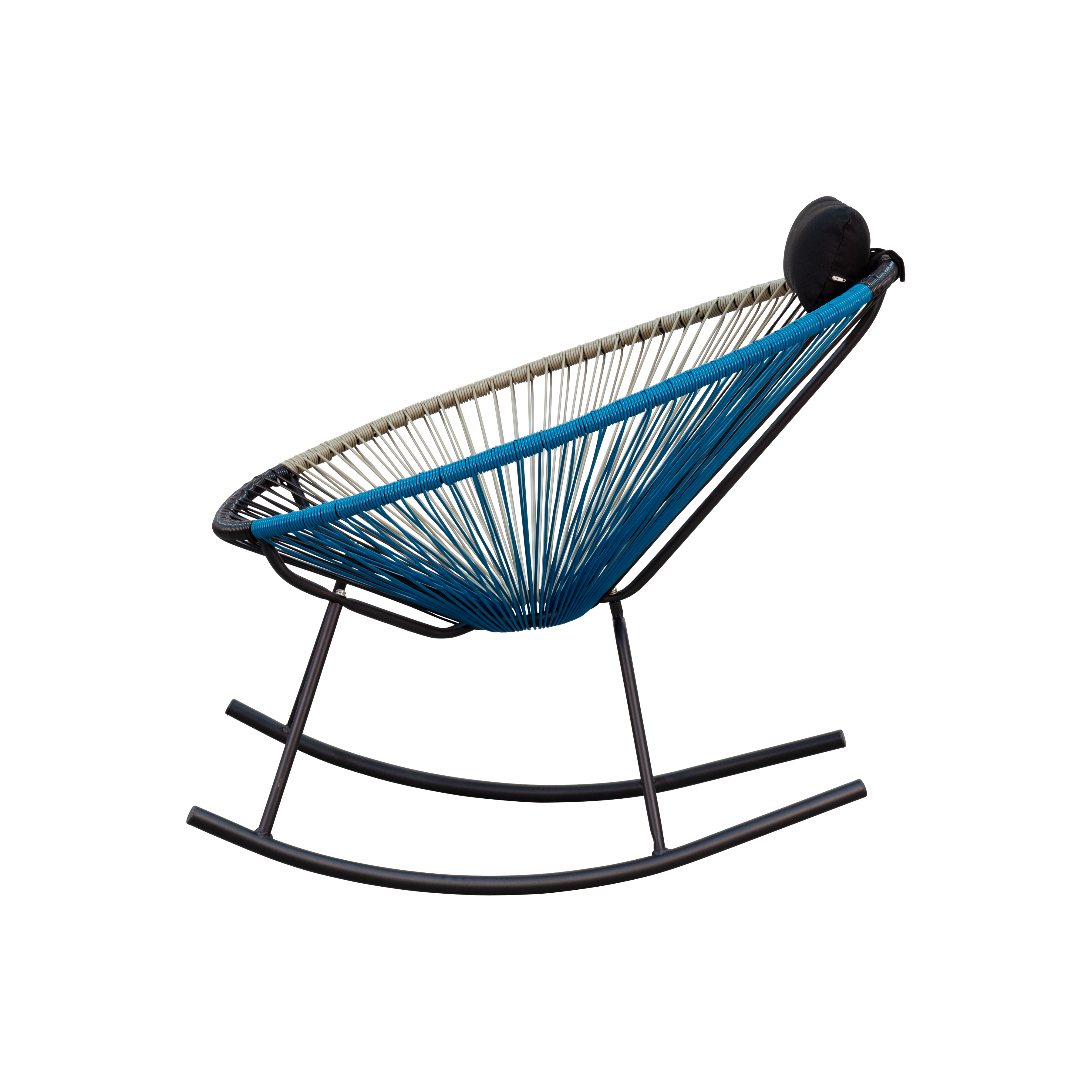 Acapulco Rocking Chair - Taupe, Black, Blue Mix, Acapulco by HipVan ...