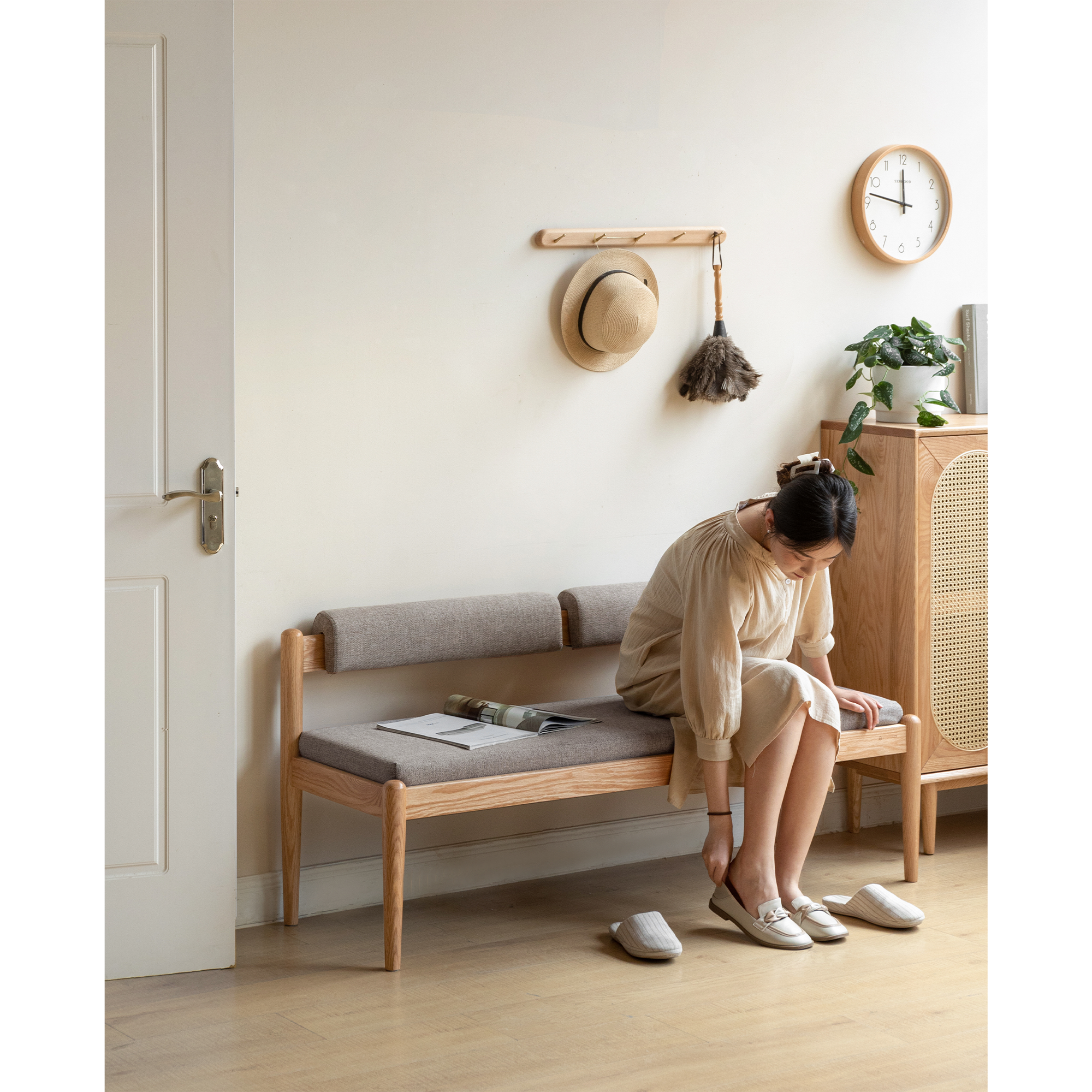 Niel Bench 1.45m - Oak, Chestnut, Niel by HipVan | View at HipVan ...