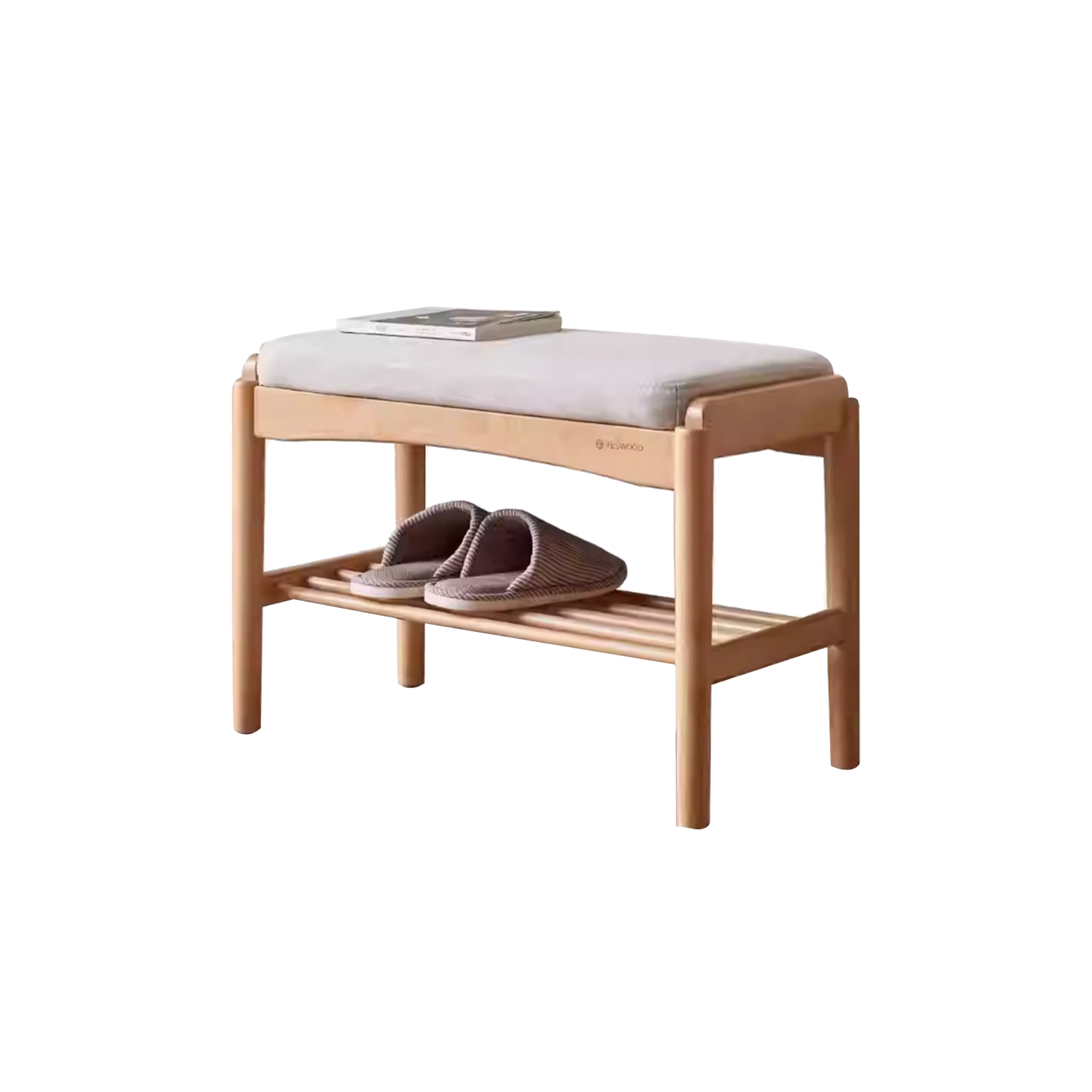 Kaye Shoe Bench 0.6m - Off White (Fabric), Small Sofas by HipVan | HipVan