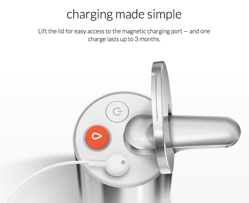 simplehuman Sensor 10oz Foam Soap Pump Rechargeable - Polished ...