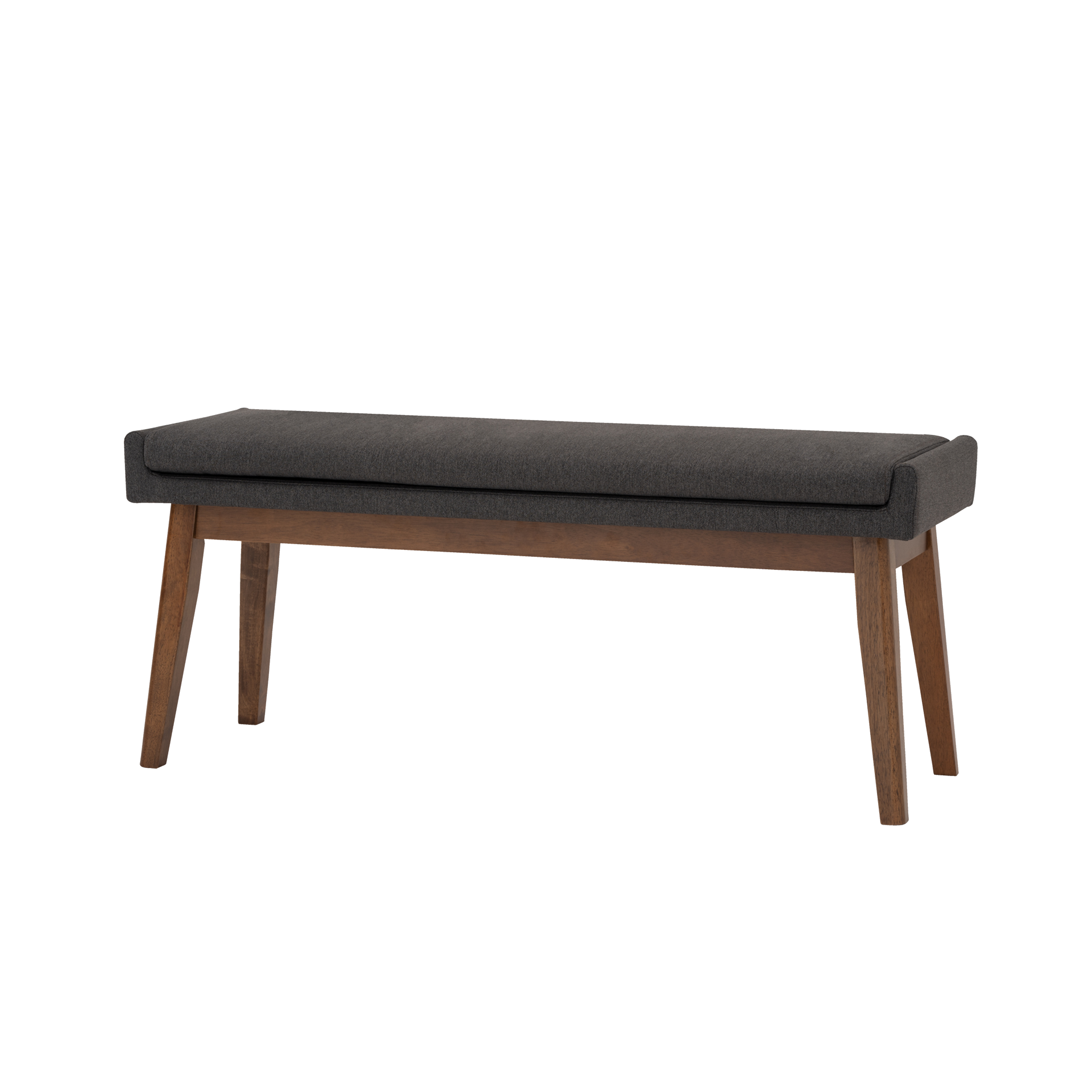 Fabian Bench 1.1m - Cocoa, Battleship Grey (Fabric), Fabian by HipVan ...
