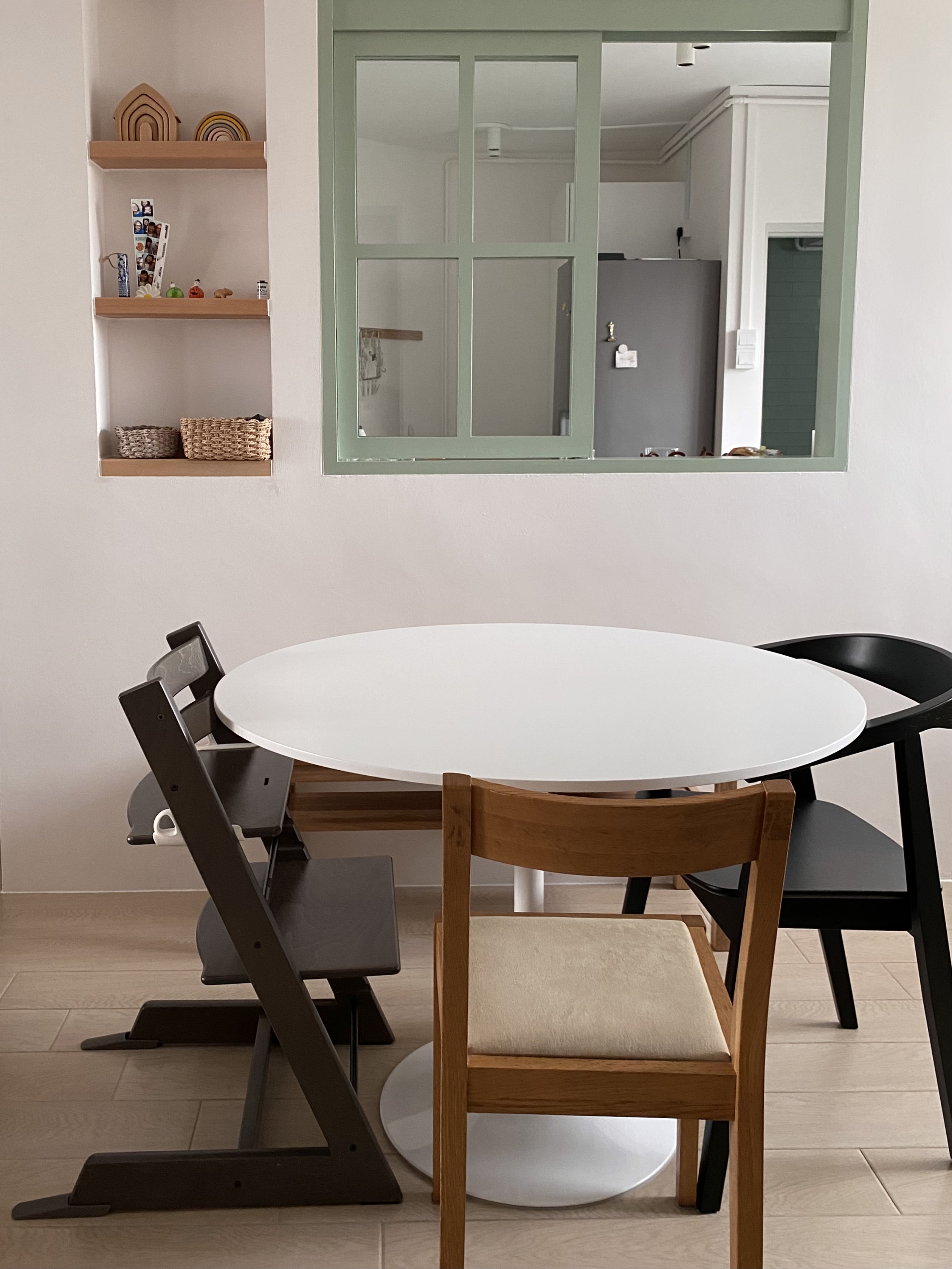 Carmen Round Dining Table 1m - White, HV Basic Dining Tables & Chairs ...