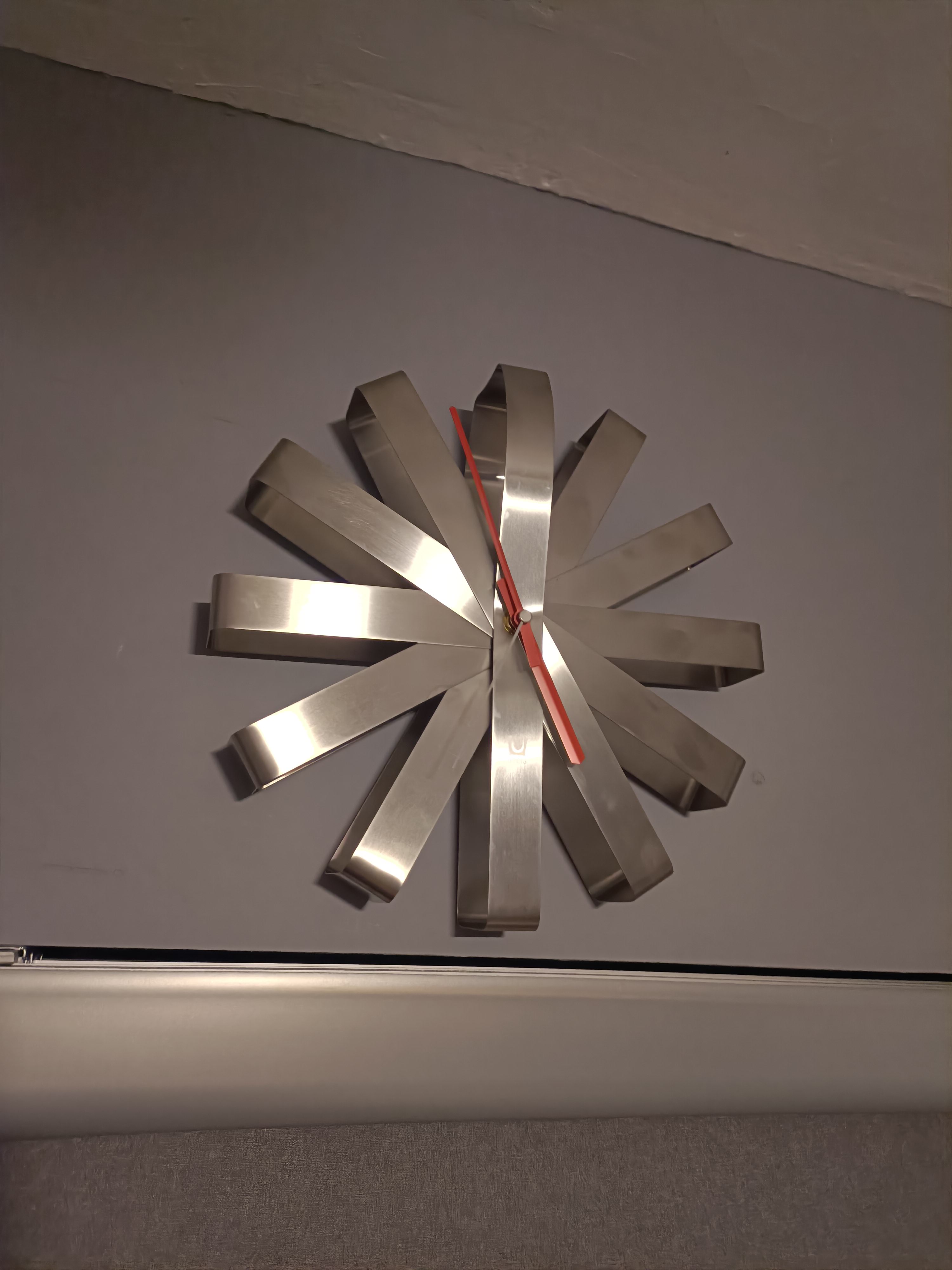 Ribbon Wall Clock - Steel, Umbra Home Accents | HipVan
